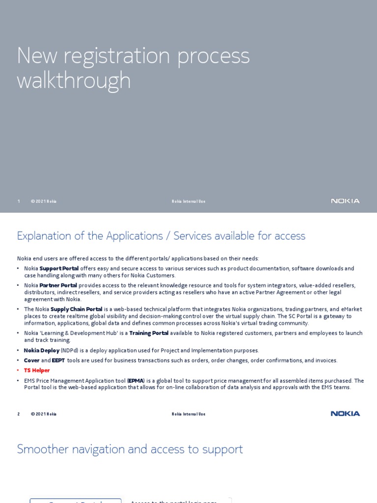 2022-02 - NDPD - New Registration Process For Support Portal | PDF ...