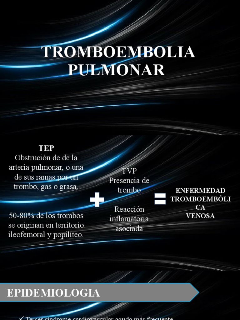 Tromboembolia Pulmonar. | PDF | Trombo | Medicina