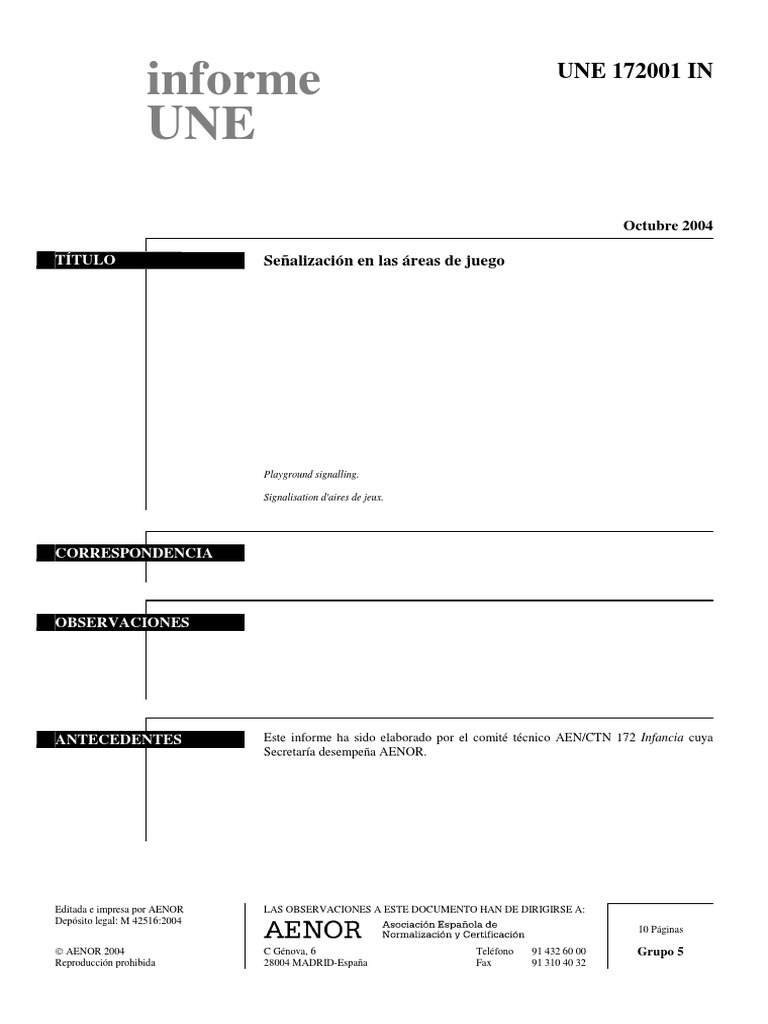 Une 172001 | PDF | Información | Escritura