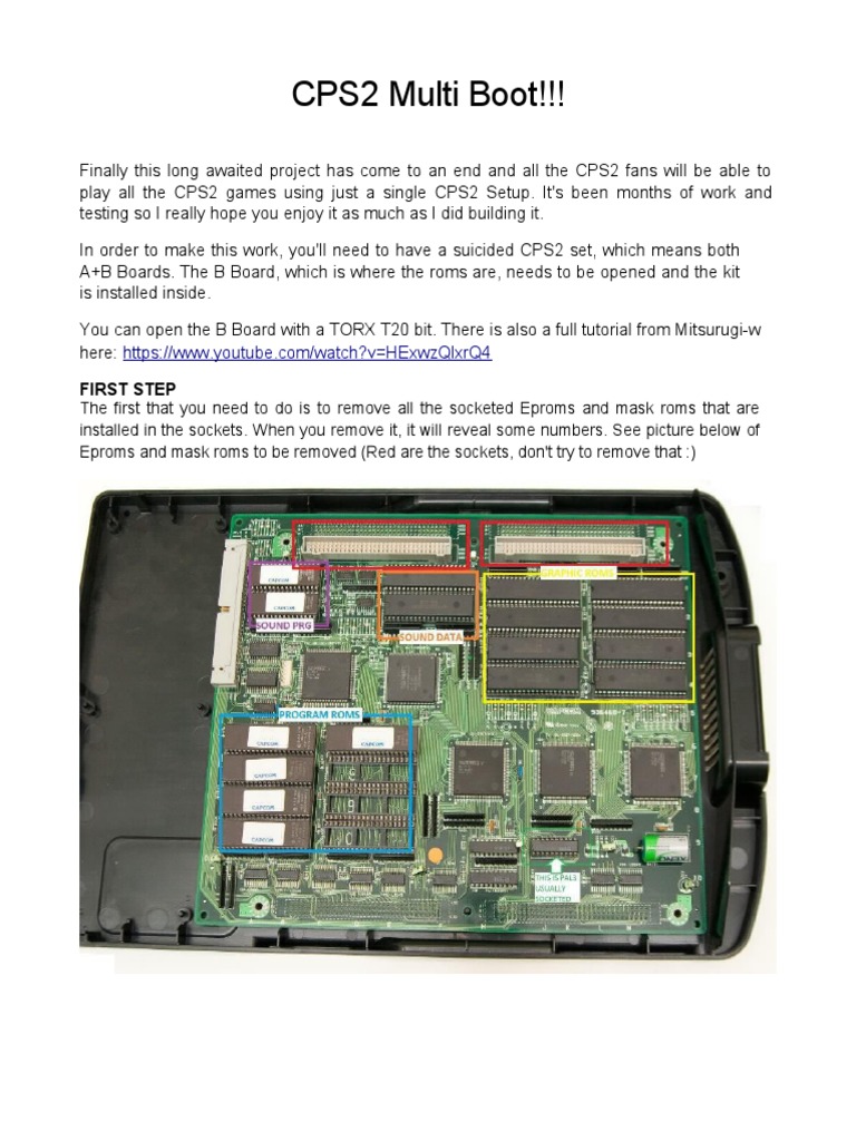 Instructions CPS2 Multi Boot v3.2 | PDF | Electrical Connector ...