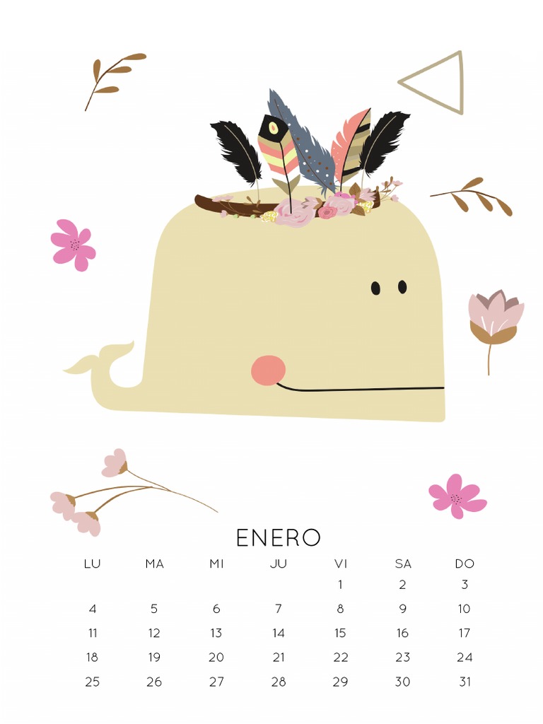Calendario Boho Chic | PDF