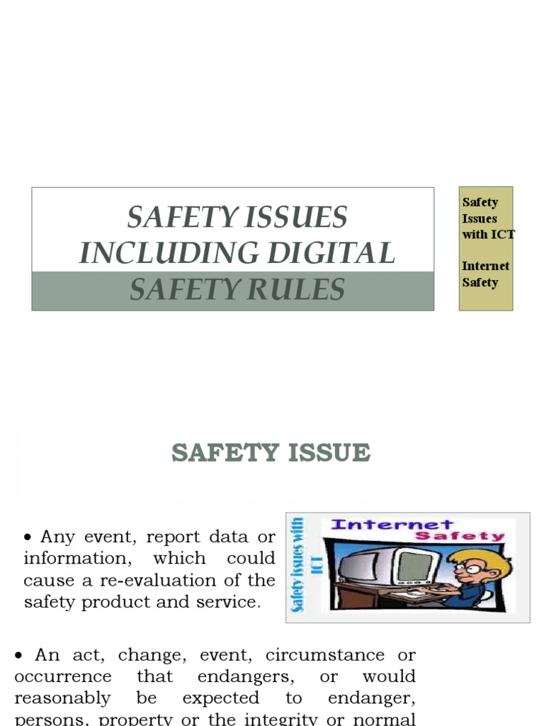 Safety Issues Including Digital Safety Rules | PDF | Malware ...