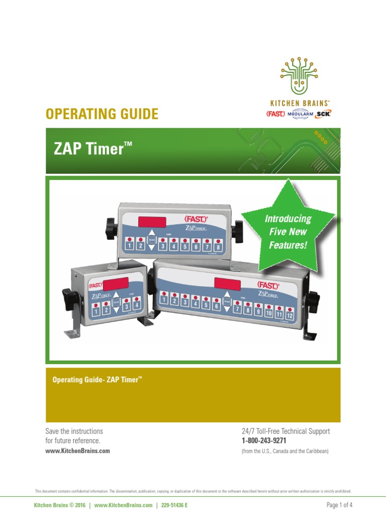 ZAP Timer: Operating Guide | PDF | Computing