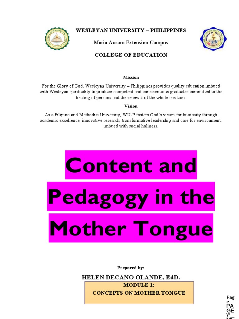 Module in Content and Pedagogy | PDF | Schema (Psychology) | Teaching ...