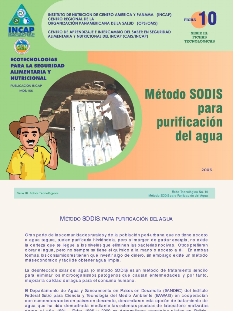 Método SODIS para Purificar Agua | PDF | Agua | Agua potable