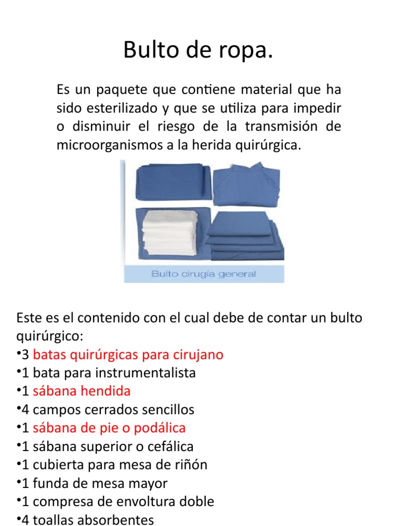 Bulto De Ropa Pdf
