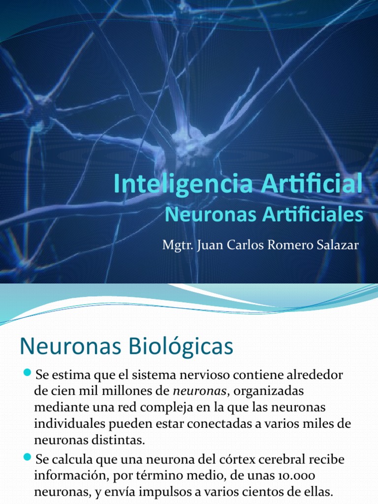 Presentacion Neurona Artificial 02-05-2022 | PDF | Sinapsis | Neurona
