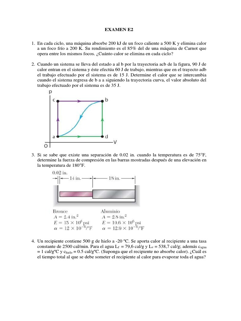 Examen E1 Fisica | PDF