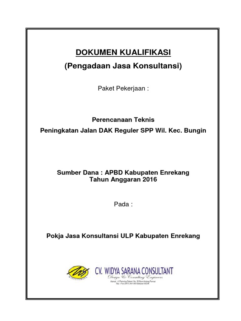 Dokumen Kualifikasi | PDF