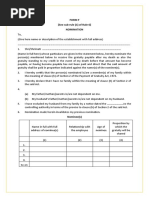 How To Fill Gratuity Form F | PDF | Gratuity | Government