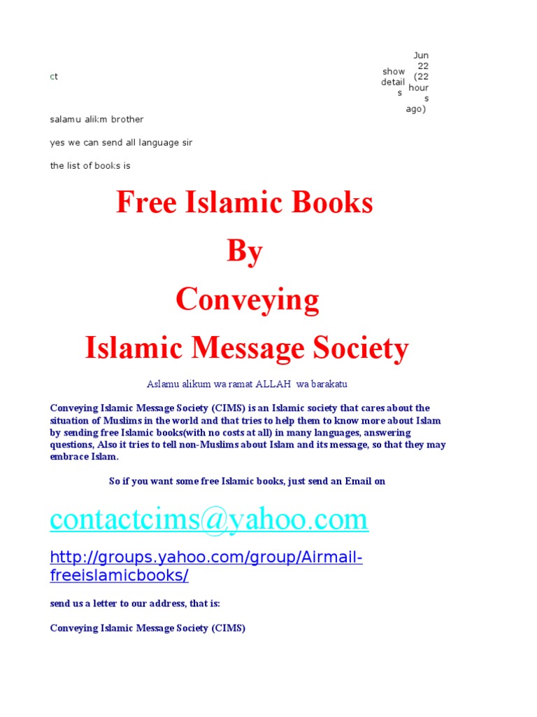 Free Islamic Books | PDF