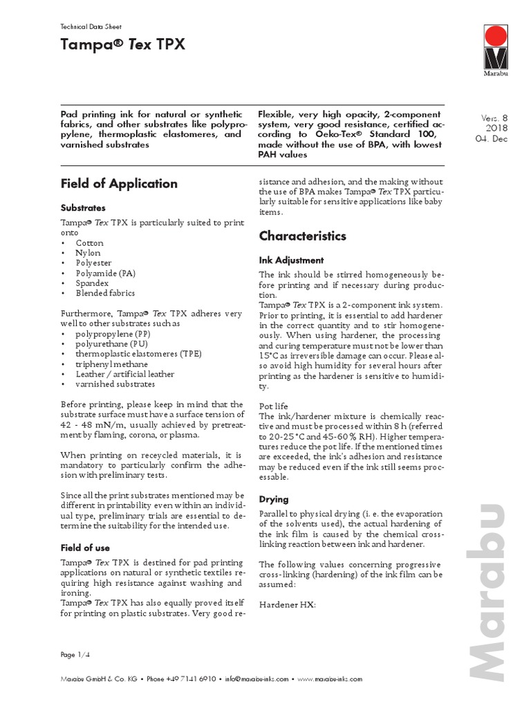 Tampa Tex TPX: Field of Application | PDF | Epoxy | Blue