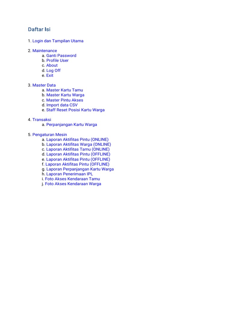 Manual Software ZSoft ZCluster Untuk Access One Gate Cluster Perumahan | PDF