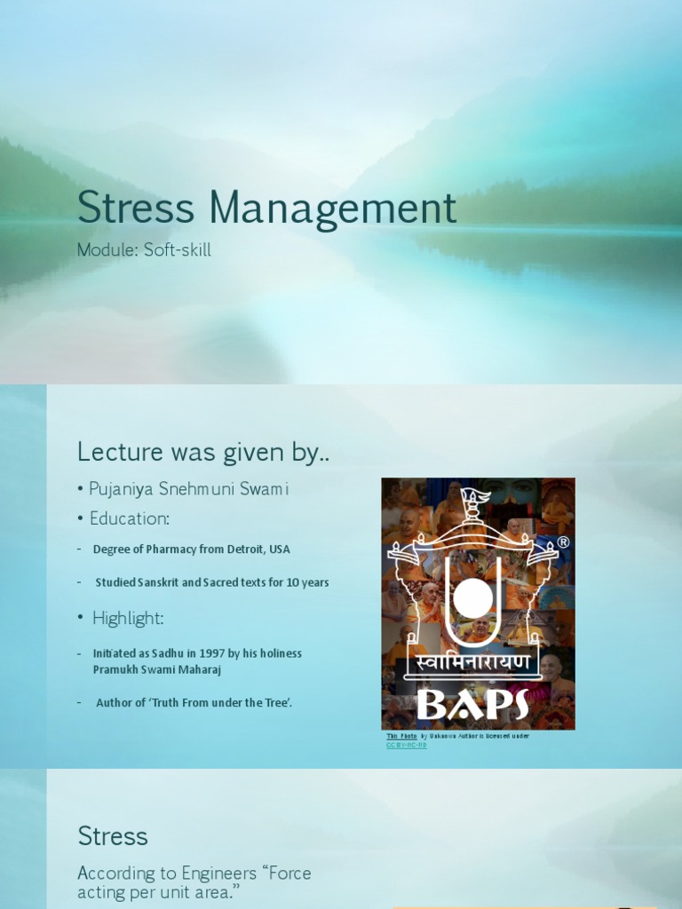 Stress Management: Module: Soft-Skill | PDF