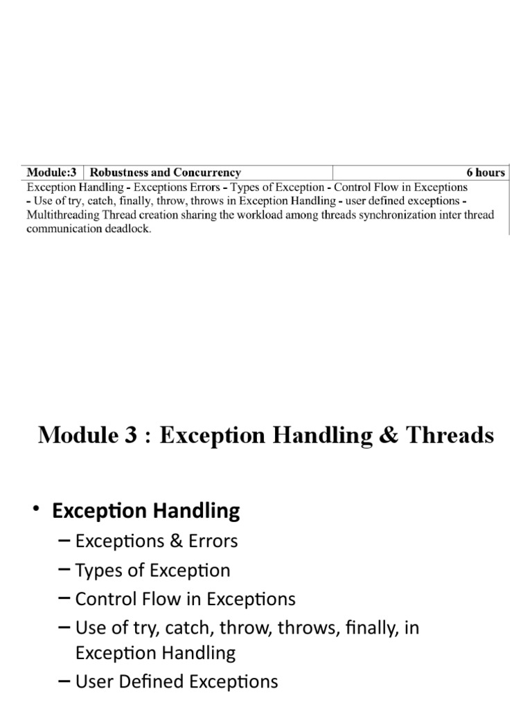 Module 3 Java Programming Pdf Process Computing Thread 
