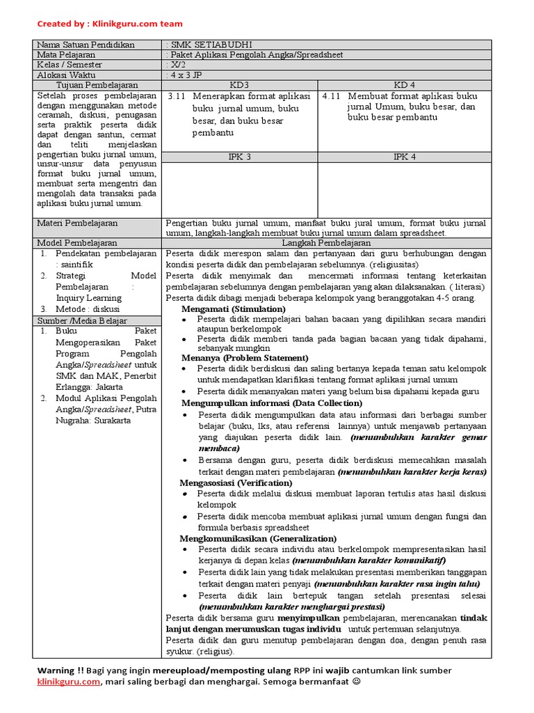 RPP - KD 11 - 2020 | PDF