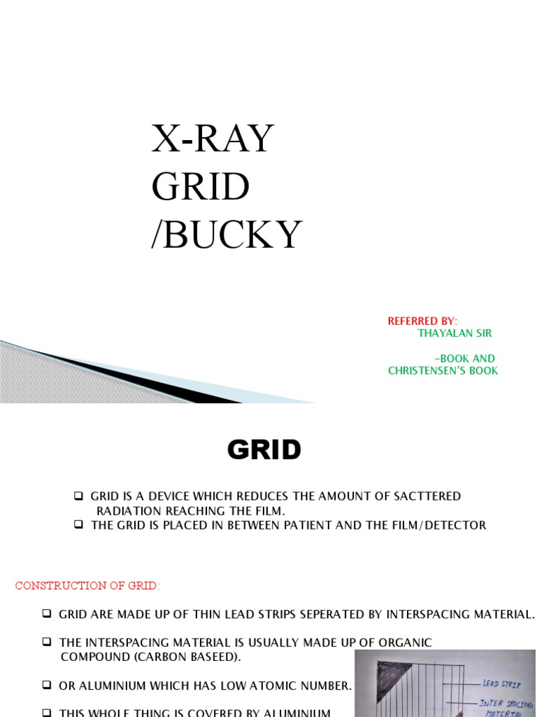 X-Ray Grid Bucky | PDF | X Ray | Lead