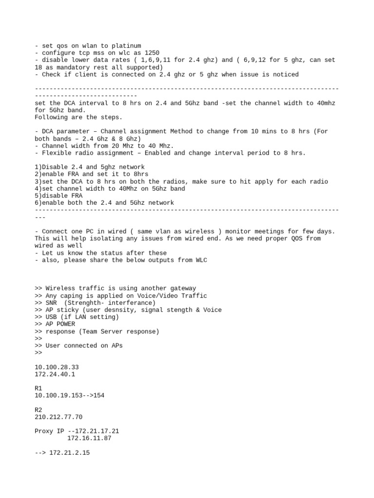 WLC - Best Practices | PDF