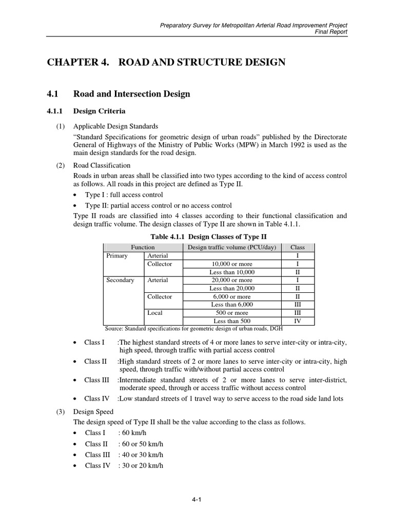 Chapter 4. Road and Structure Design | PDF | Transport | Infrastructure