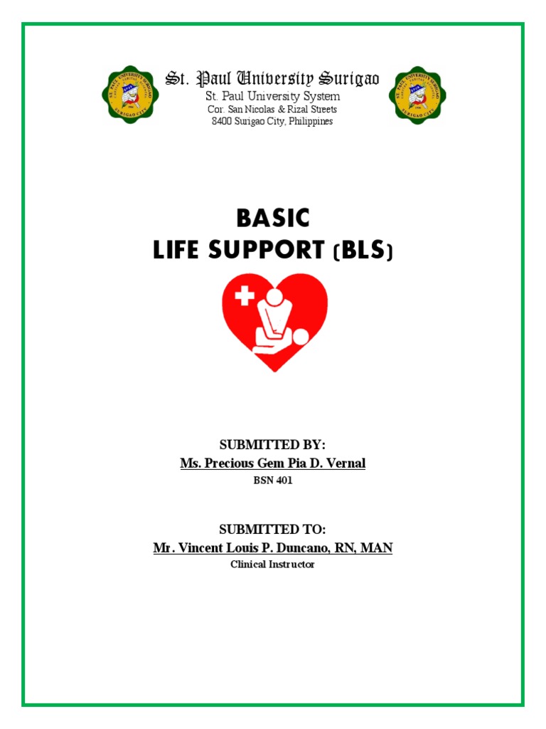 BLS - Basic Life Support Notes | PDF | Cardiopulmonary Resuscitation ...