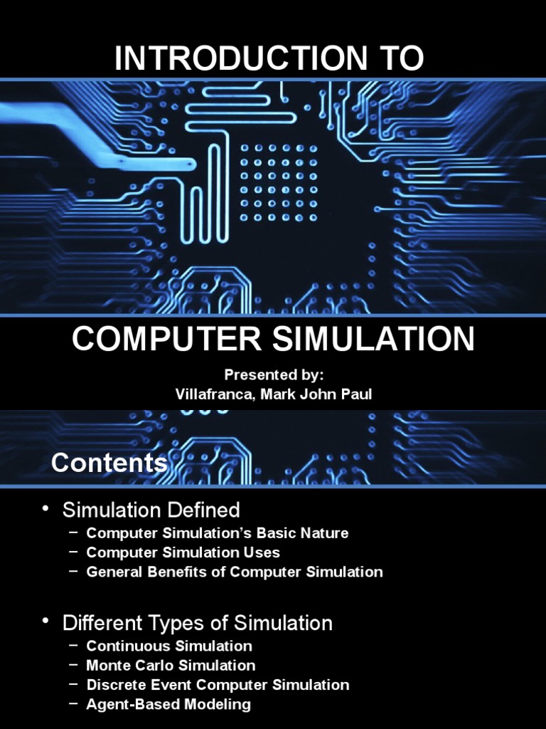 Powerpoint - Simulation | PDF | Computer Simulation | Simulation