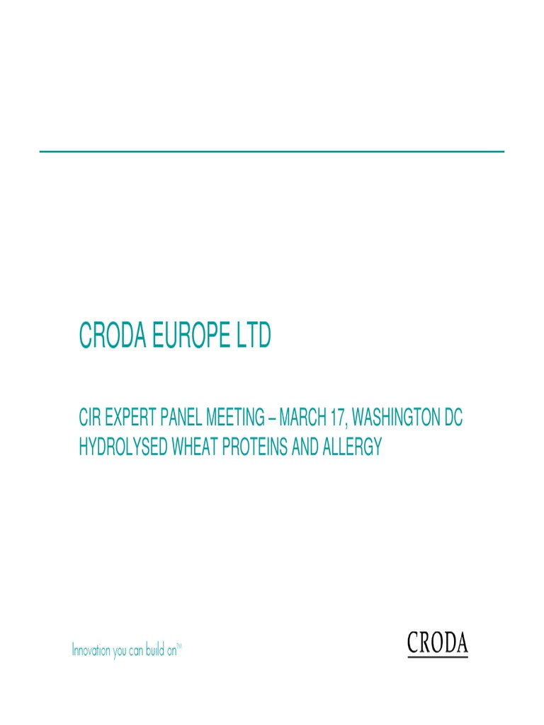 Dokumen - Tips - Croda Europe LTD Cosmetic Ingredient Expert Panel ...