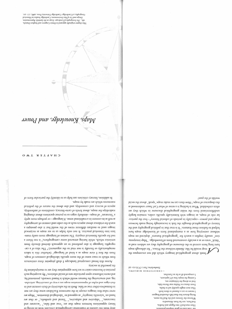 Harley - Maps, Knowledge and Power | PDF