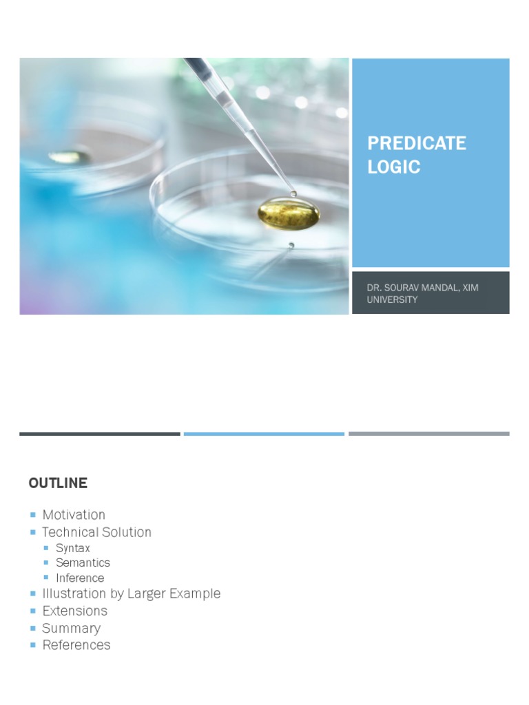 Understanding Predicate Logic Basics | PDF | Interpretation (Logic) | First Order Logic
