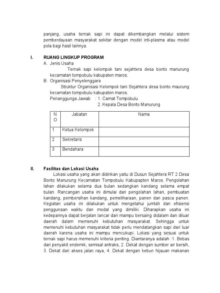 Lanjutan Proposal Tani | PDF