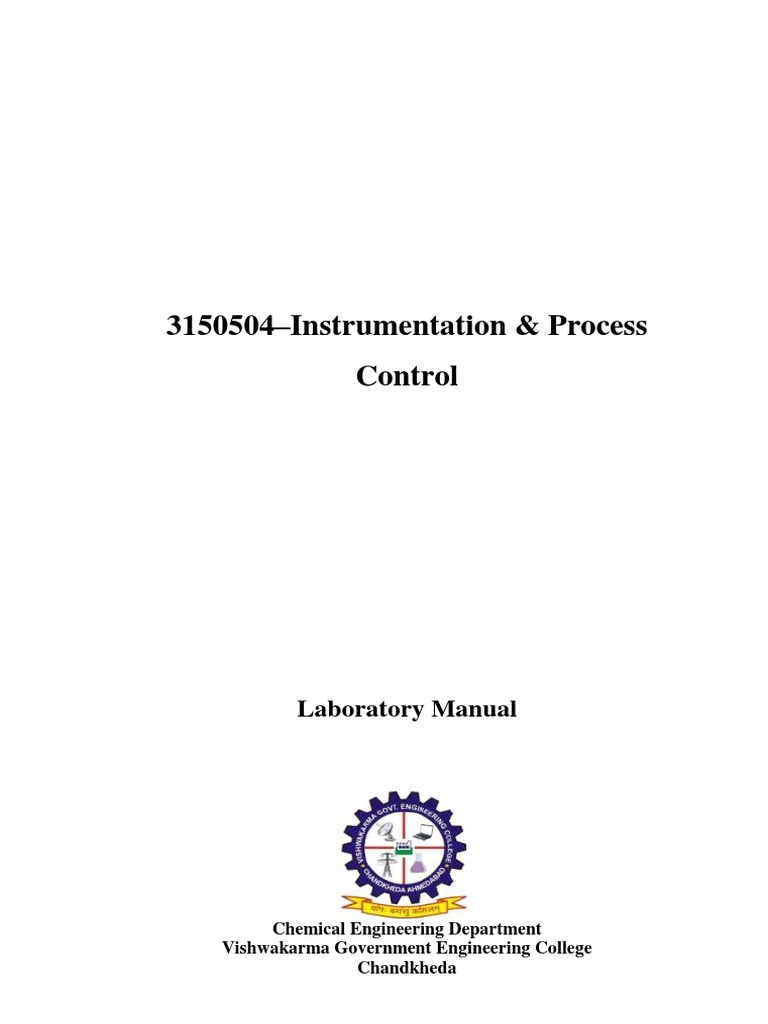 3150504-Instrumentation & Process Control: Laboratory Manual | PDF ...