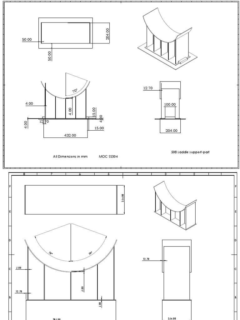 Dimensions Saddle Support | PDF