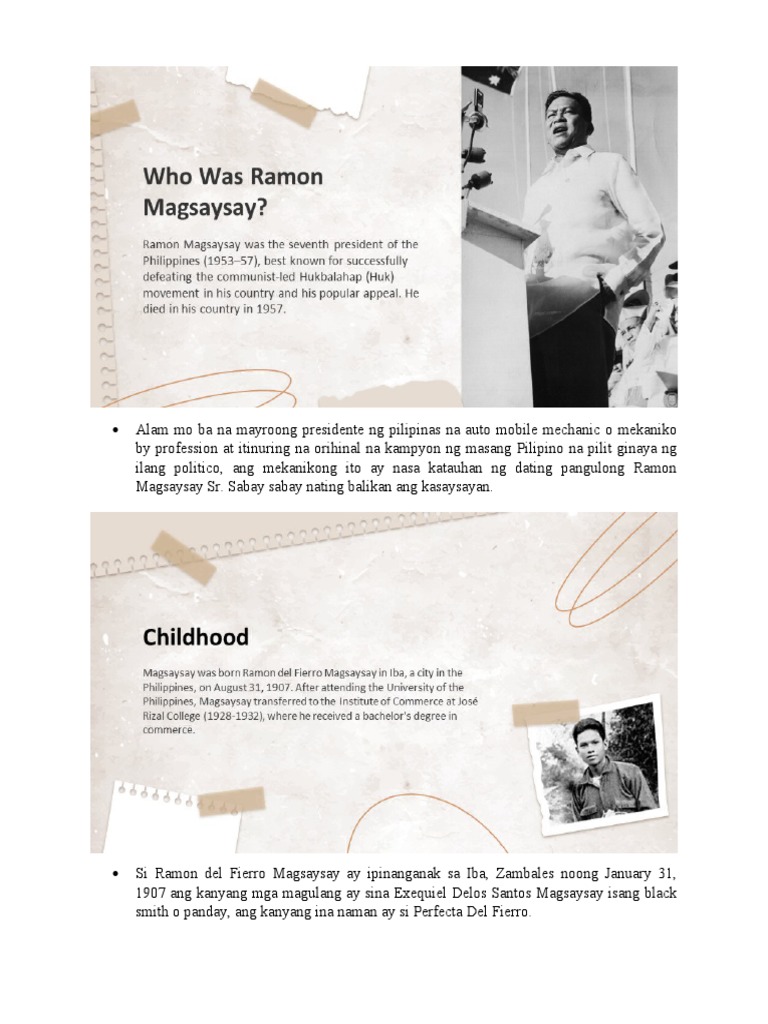 Ramon Magsaysay Reporting Script | PDF