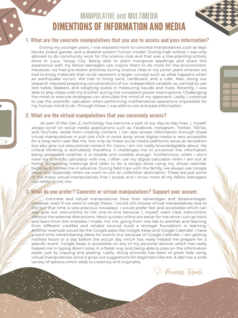 TESADO - Manipulative and Multimedia Dimensions of Information and ...