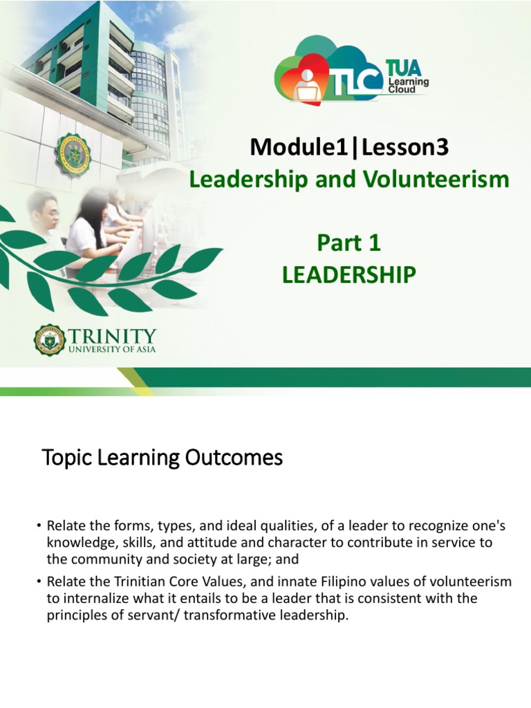 NSTP1 - Module1 Lesson3 Part1 LEadership | PDF | Leadership ...