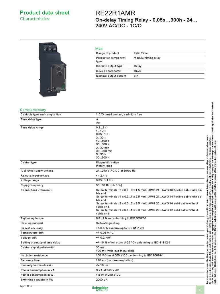 RE22R1AMR Datasheet | PDF | Relay | Insulator (Electricity)