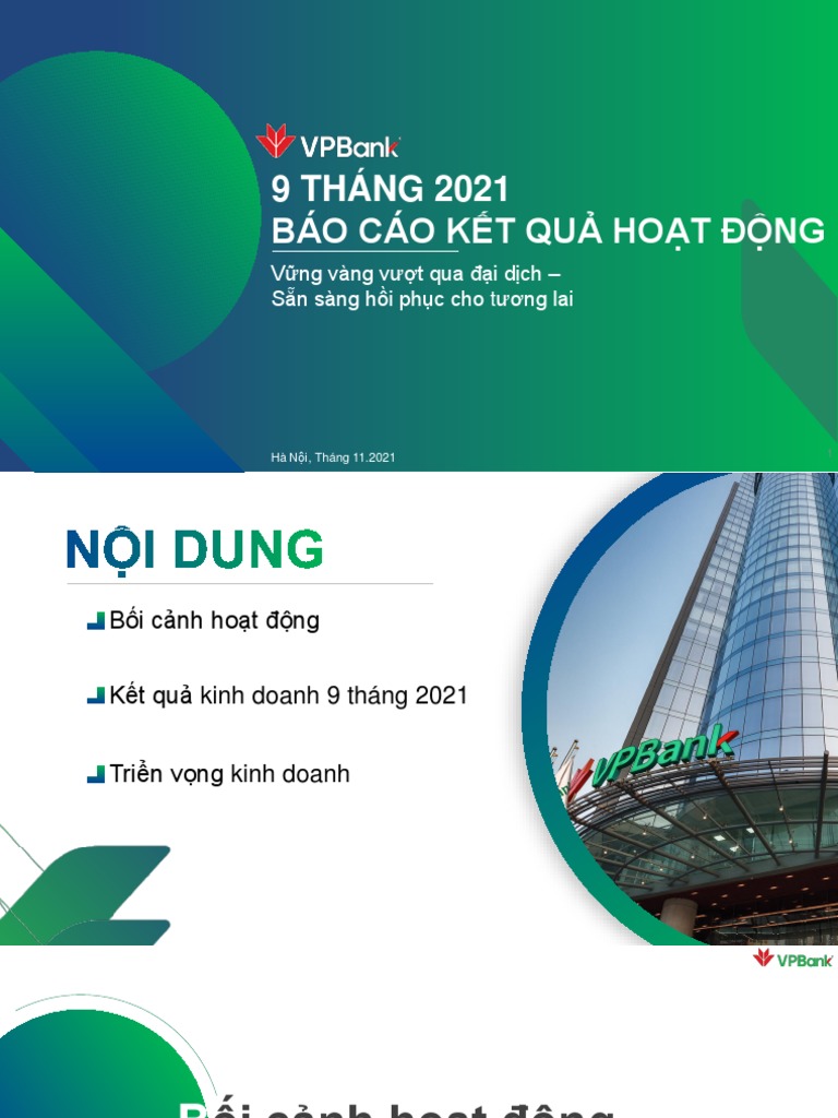 Bao Cao Ket Qua Hoat Dong 9 Thang Nam 2021 | PDF