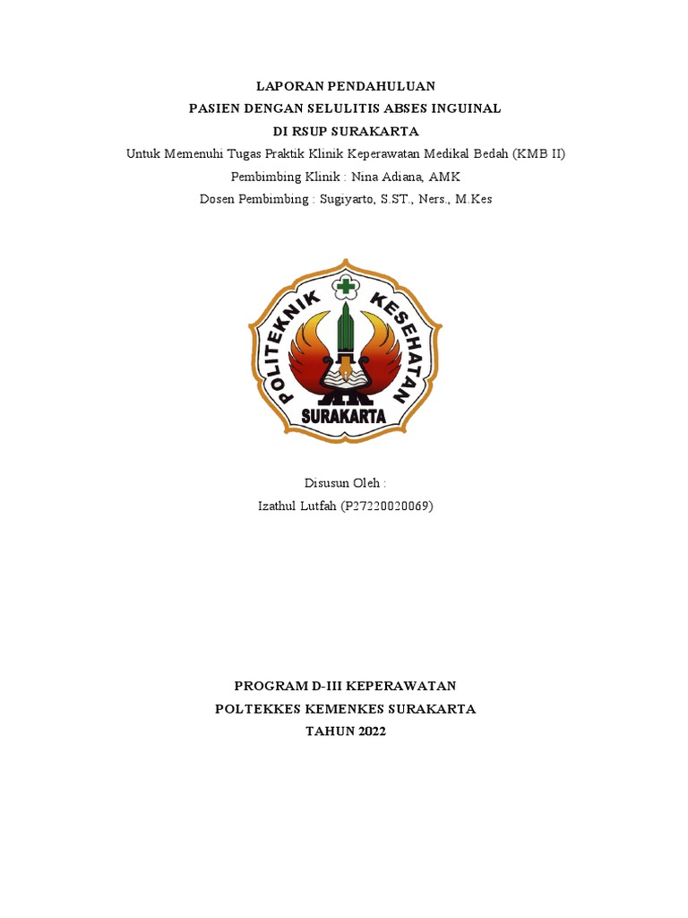 LP 2 - Selulitis - Izathul Lutfah - Revisi | PDF