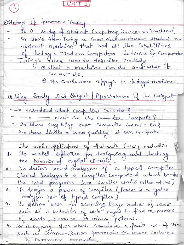 Theory of Computation Notes GGSIPU | PDF