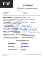 ĐỀ THI CUỐI KỲ - Morphology Syntax | PDF | Clause | Phrase