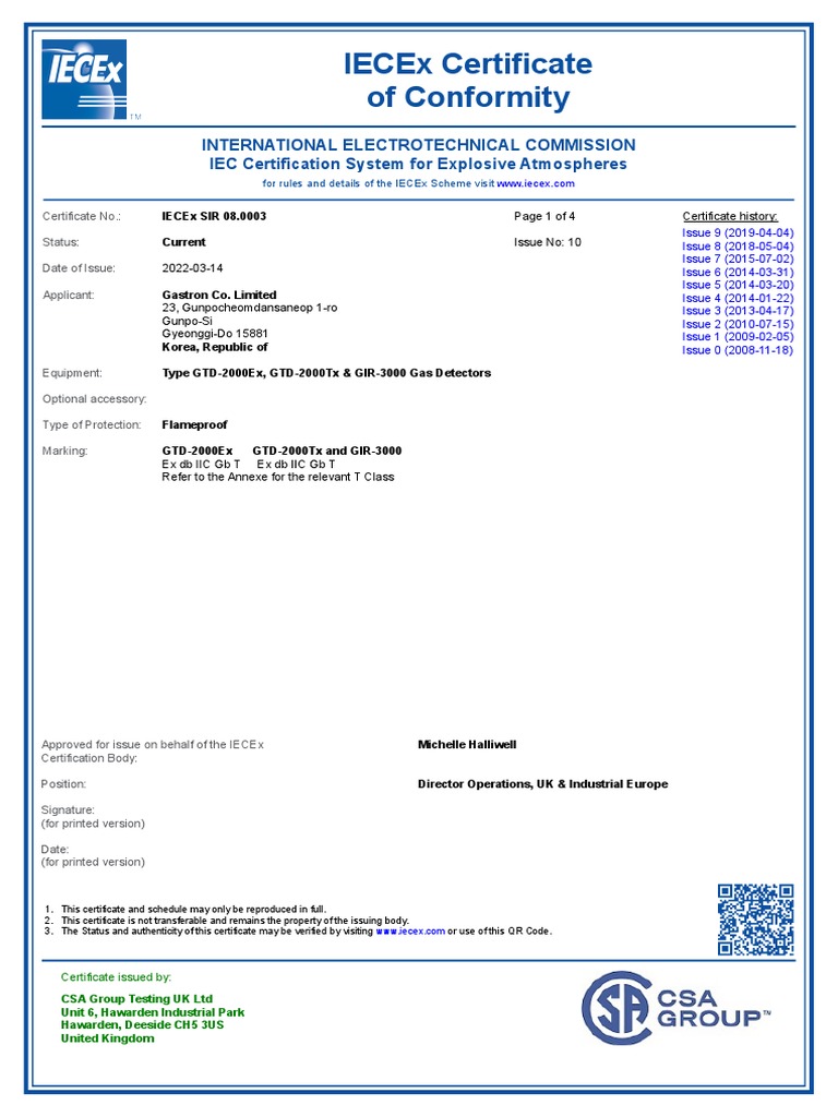 Iecex Certificate of Conformity | PDF | Safety