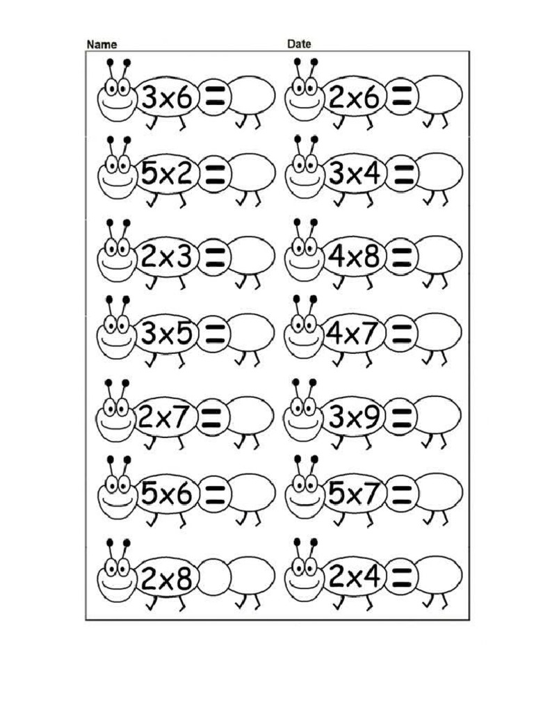 Multiplicacion Segundo Grado | PDF