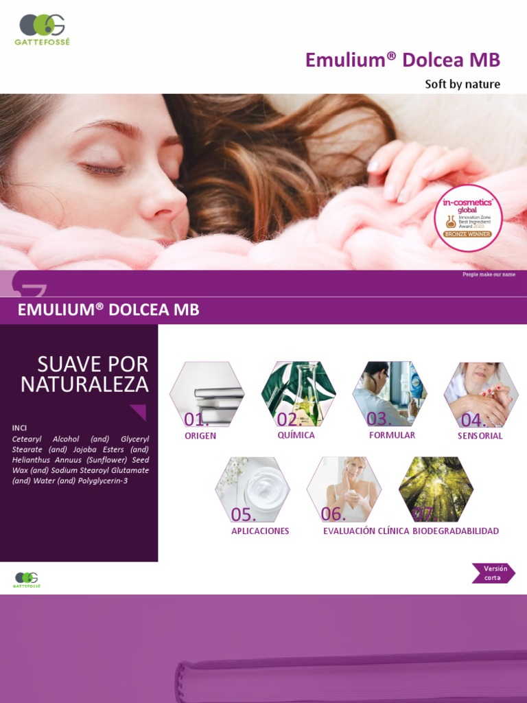 Emulium Dolcea MB - V2020 - Esp | PDF | gordo | Emulsión