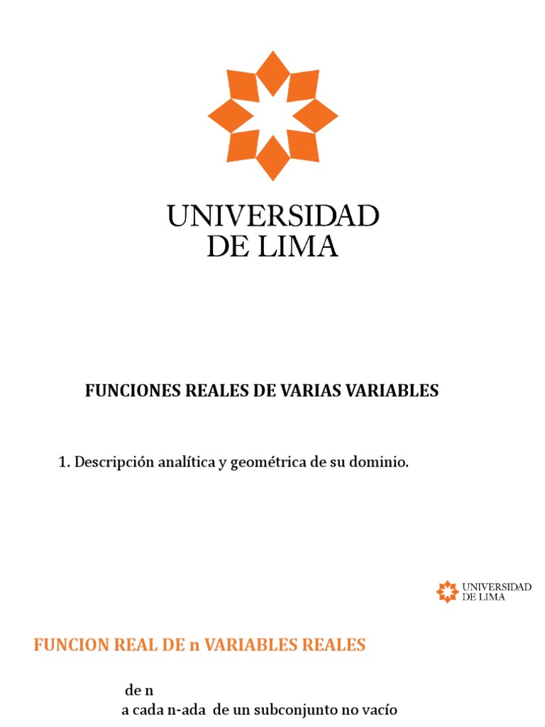 10 - Funciones Reales de Varias Variables | PDF | Función (Matemáticas) | Número Real