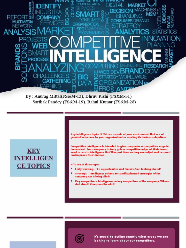 PSDA 3 Competitive Intelligence | PDF | Market (Economics) | Innovation
