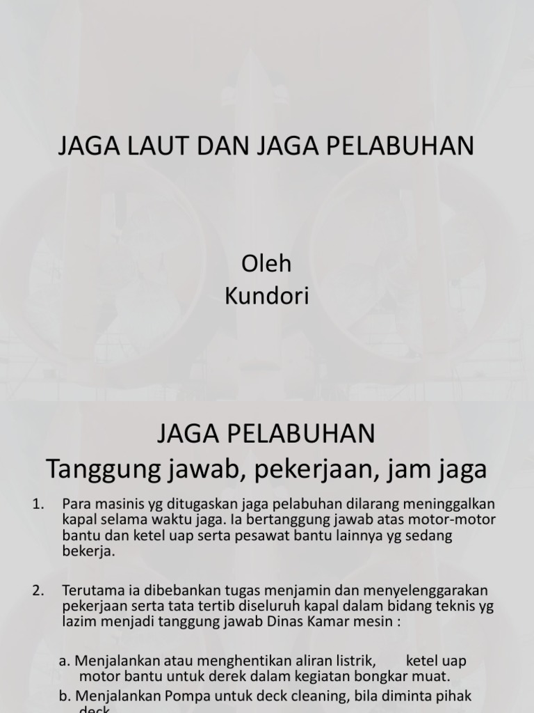3 Jaga Laut Jaga Pelabuhan | PDF
