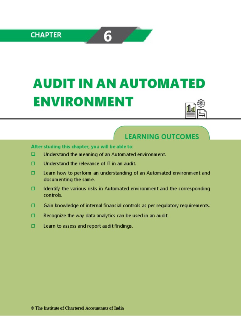 Chapter 6 Audit in An Automated Environment | PDF | Audit | Internal Control