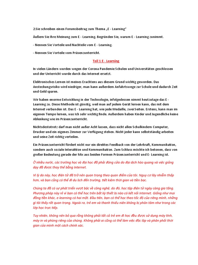 Teil 1 E - Learning | PDF