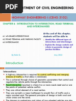 Highway Engineering I - Topic 6 - Intersections Interchanges | PDF | Interchange (Road ...