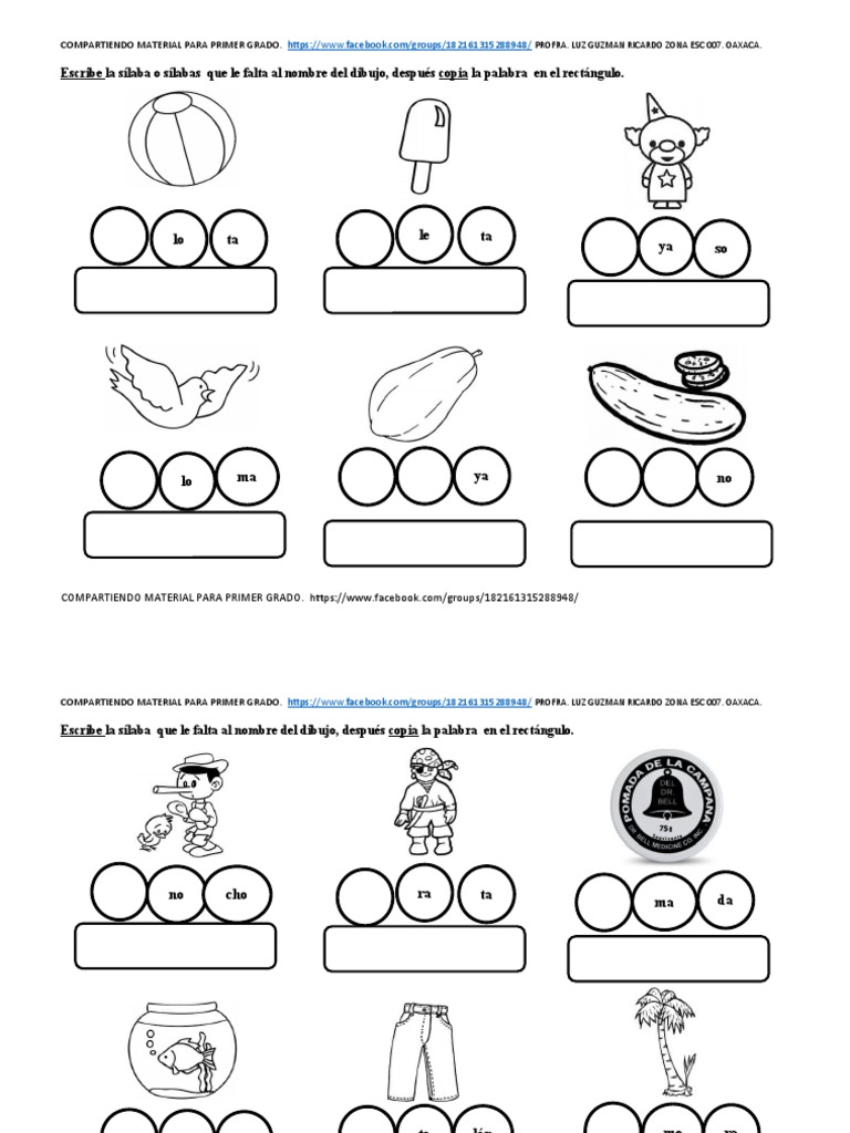 CUADERNILLO SILABICO Nuevo | PDF