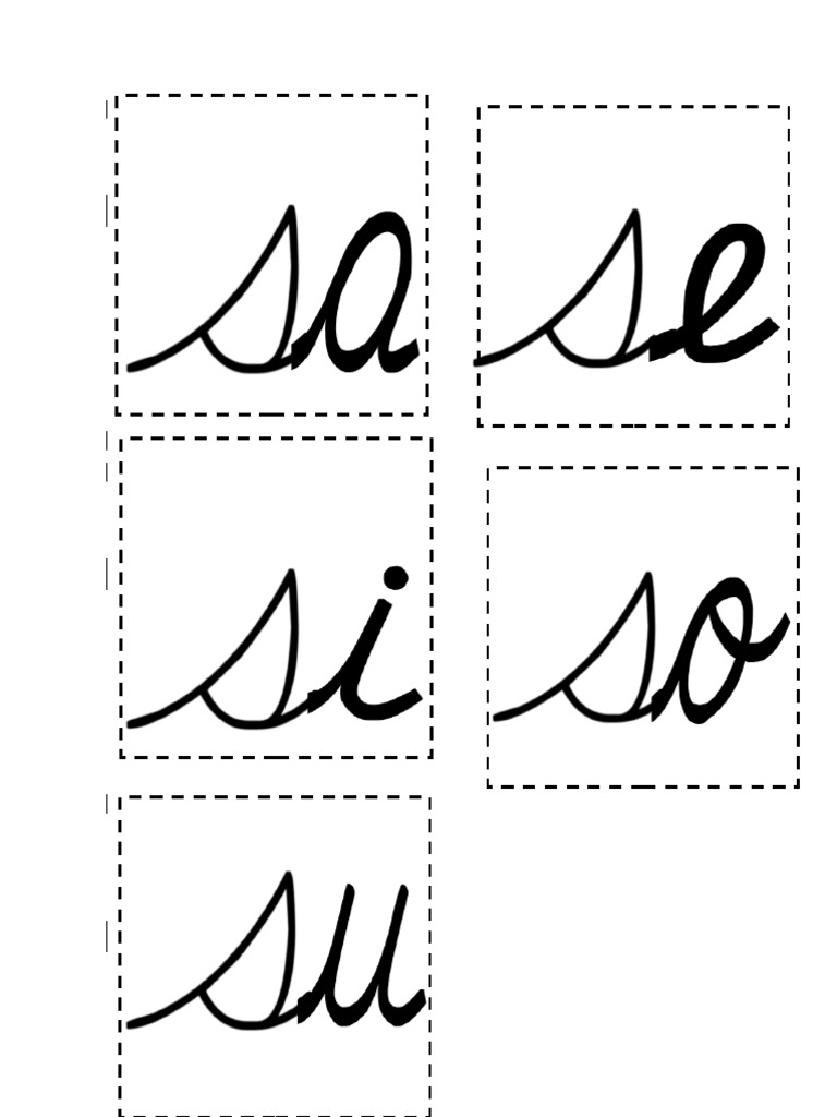 Silabas Letra S | PDF